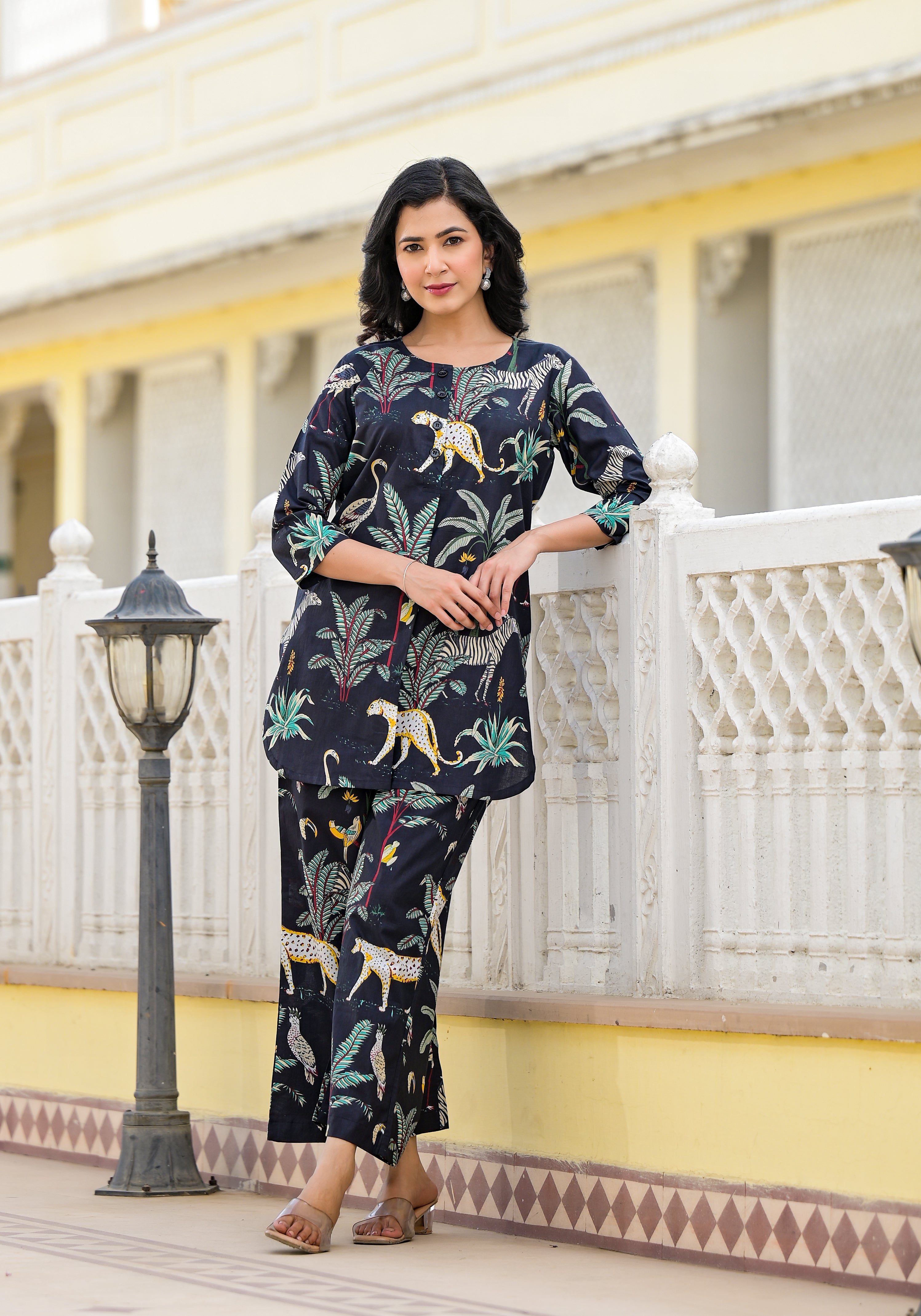 Midnight Jungle Cord Set