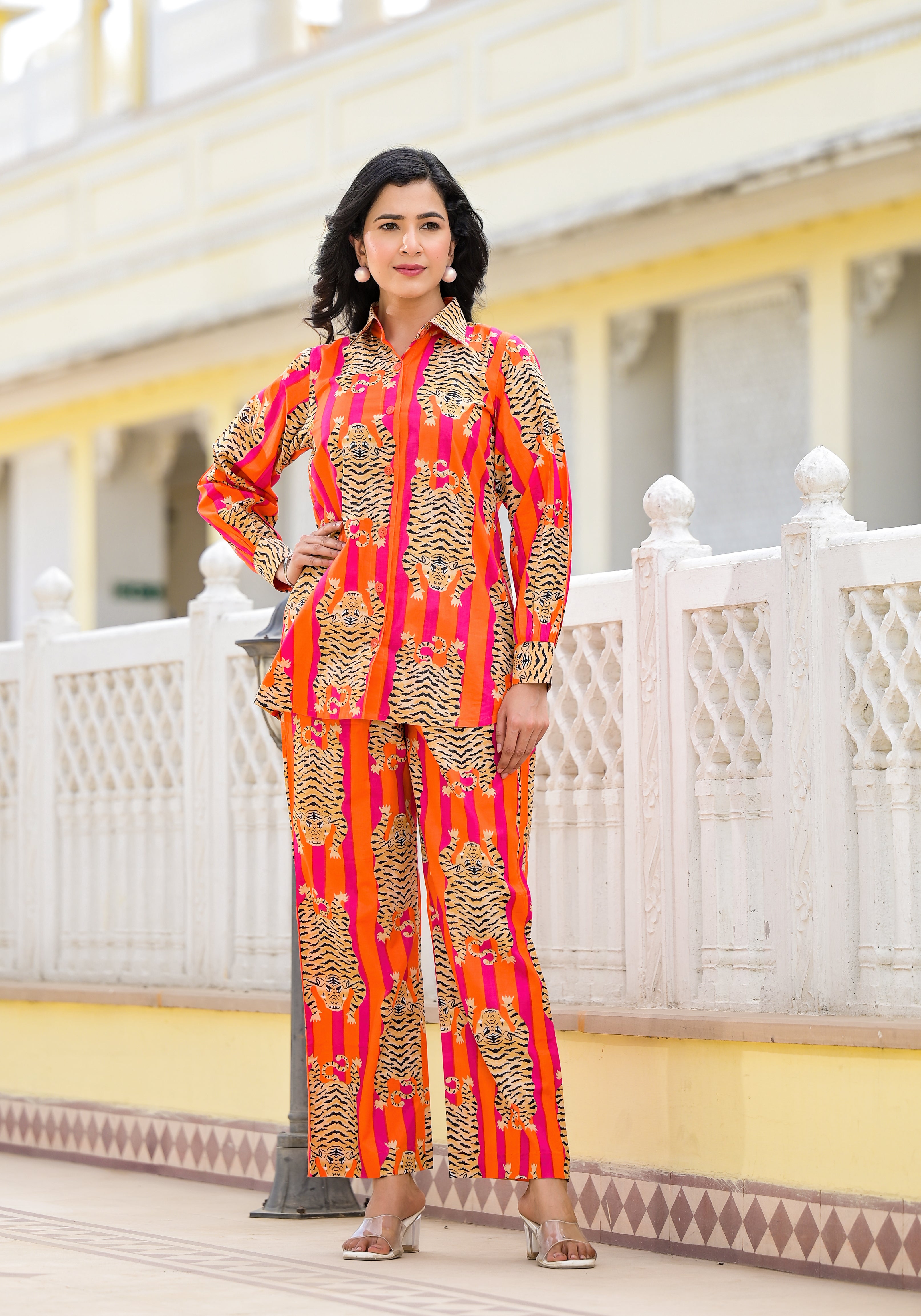 Sunset Leopard Print Cord set